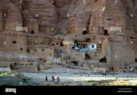 West Of The Great Buddha Niches In Afghanistans Bamiyan Caves In The
