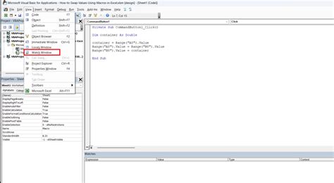 How To Swap Values Using Macros In Excel Myexcelonline