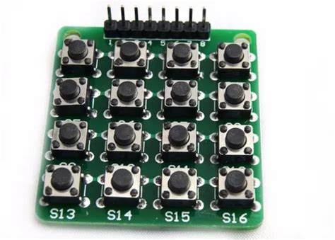 Matriz De 4x4 Push Buttons Arduino Pic Avr Atmel En Venta En