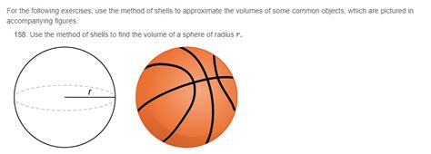 Solved For The Following Exercises Use The Method Of Shells