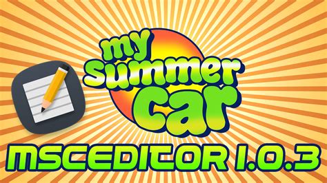 MSCEditor Редактор сохранений My Summer Car моды сохранения скины текстуры гайды