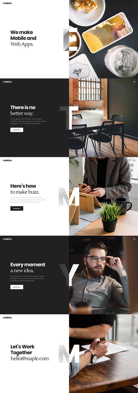 Split Screen Slider Makoto Studio Marketing Creative Portfolio