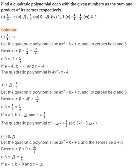Impressive All Formulas Of Polynomials Class 10 Ncert Optics 12