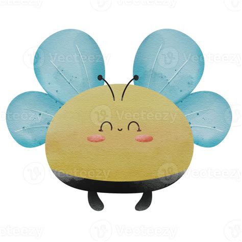 Cute Bee Cartoon Illustration 51027512 Png