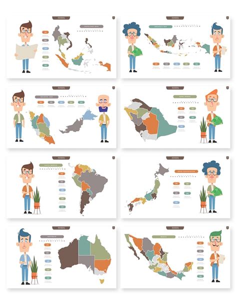 Map Infographic Powerpoint Presentation Templates Incl Map And Slide Envato