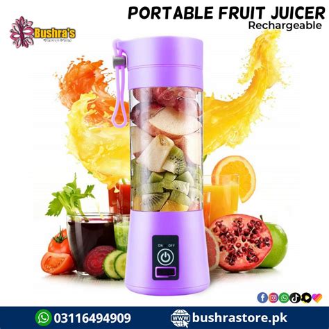 Portable Citrus Juicer 6 Blades Fruit Mixer Handhold Blender Mini