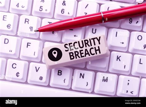 Text Showing Inspiration Security Breach Business Showcase Any Incident That Results In