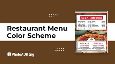 Restaurant Menu Color Scheme Tips