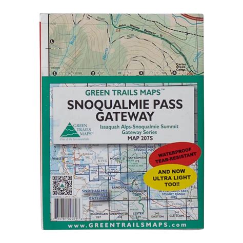 Green Trail Maps Snoqualmie Pass Gateway