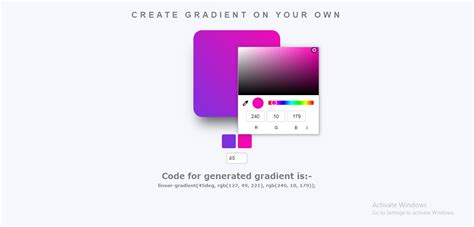 Github Harkhanishangradient Generator This Is An Simple Html Css Js Project In This