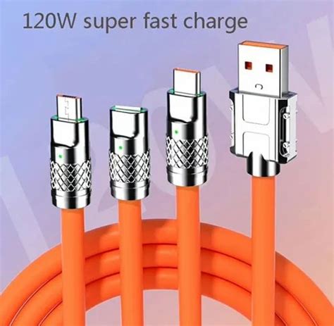 W Super Fast Charge In Cable At Piece Mobile Charger In Ahmedabad ID