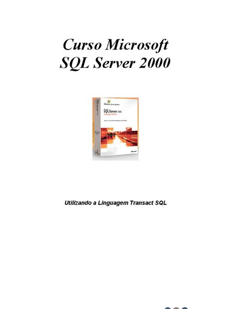 Apostila Sql Server 2000 Pdf Sql Microsoft Sql Server