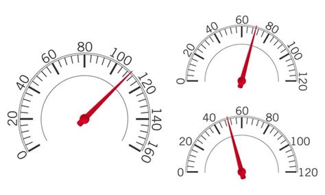 Flat Vector Illustration Speed Test Gauge Suitable Design Element