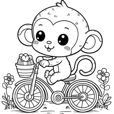 귀여운 원숭이 색칠공부 도안 31종 키즈위키