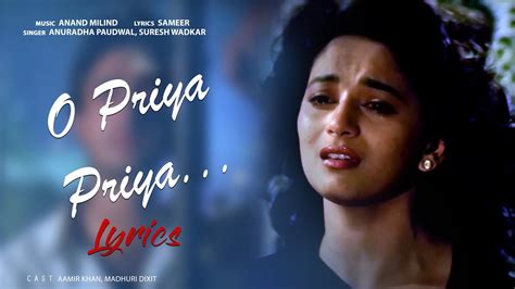 O Priya Priya Full Song Heart Breaking Love Song Dil Aamir Khan