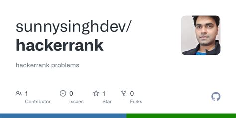 Github Sunnysinghdevhackerrank Hackerrank Problems