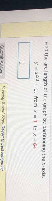 solved find the arc length of the graph by partitioning the
