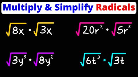Multiplying Radical Expressions With Variables