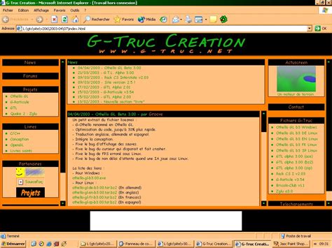 G Truc Creation Website