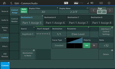 Controlling Part Levels With Sliders On External MIDI Controller MODX MODX Series
