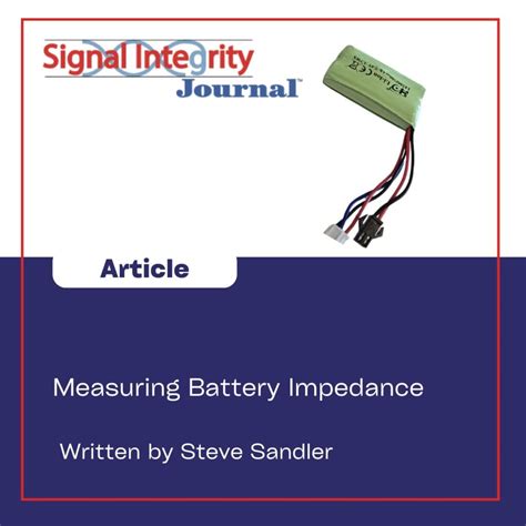Measuring Battery Impedance Picotest