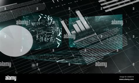 Image Of Equations Moving And Statistical Information Graphs Processing