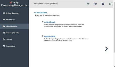 Manual Installation Lxpm Lite V Lenovo Docs