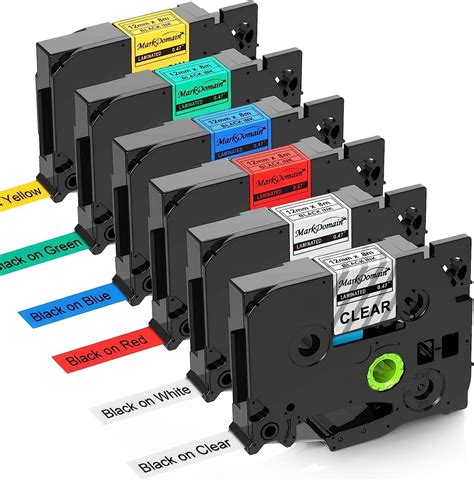 Amazon Com Brother Genuine P Touch Tze Tape Mm Standard Laminated P Touch Tape