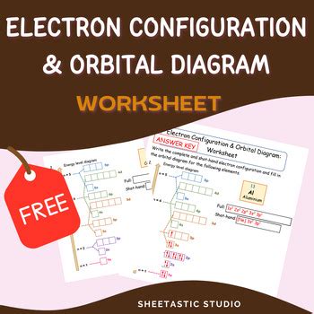Electron Explorer Configurations Orbital Diagram Free By Sheetastic Studio