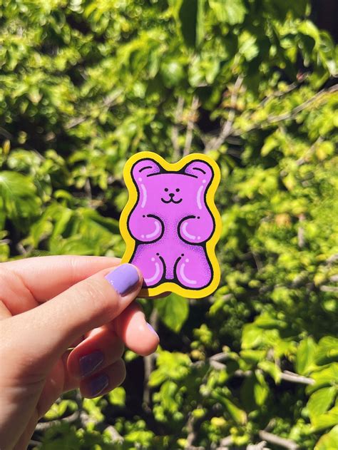 Sticker Pink Gummy Bear Bailey Crouch Shop