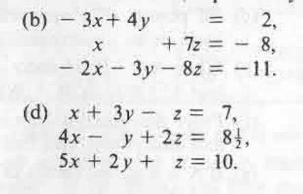 Solved Write Each Of The Following Sets Of Equations In Chegg