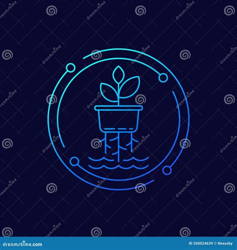 Hydroponic Farming Isometric Flowchart Cartoon Vector 211700489