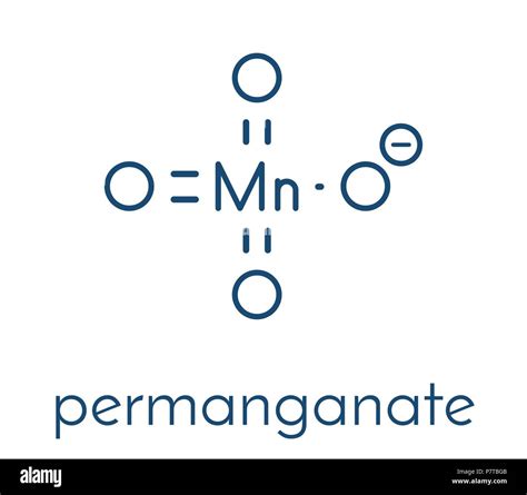 Permanganate Anion Chemical Structure Skeletal Formula Stock Vector Image And Art Alamy