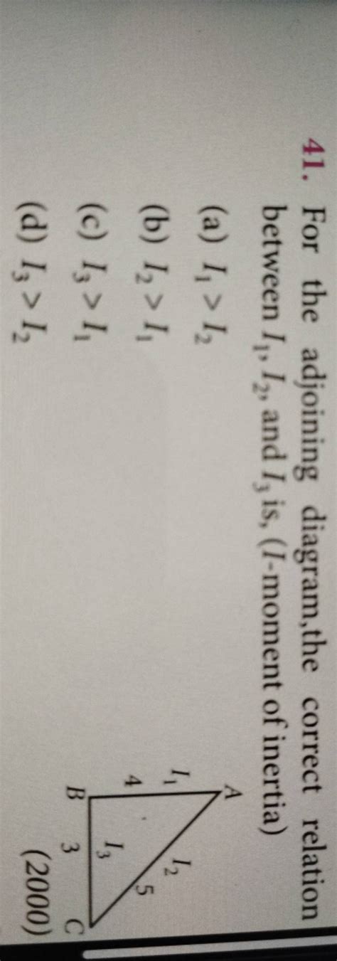 For The Adjoining Diagram The Correct Relation Between I1 I2 And I3
