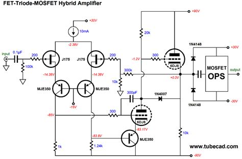 Hybrid Tube Amplifier Schematic Diagram