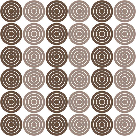 Brown Circle Pattern Circle Vector Seamless Pattern Decorative