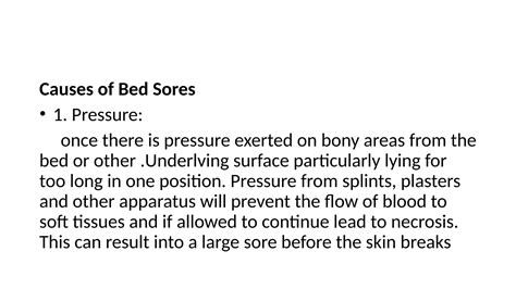 Bed Sores Pptx Medicine And Nursing Management Pptx