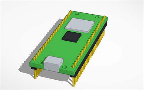 3d Design Rasperry Pi Pico W Tinkercad