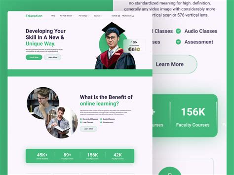 E Learning Education Website Design Behance