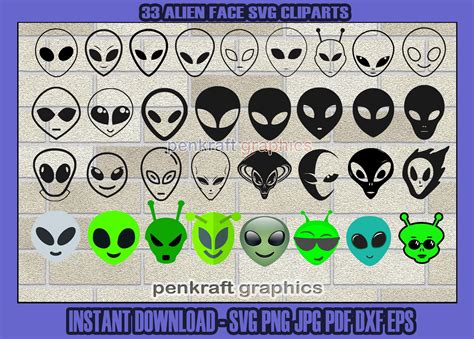 Clipart Alien Face