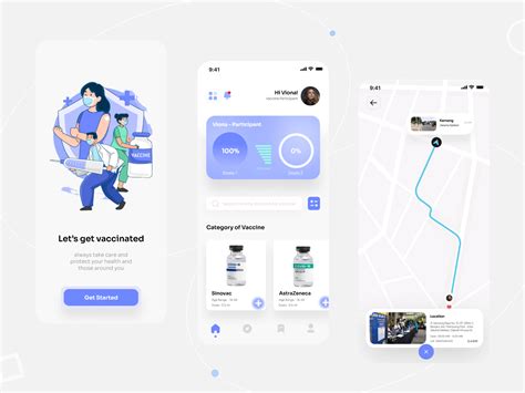 Vaccination Ui Design App By Diawanti On Dribbble