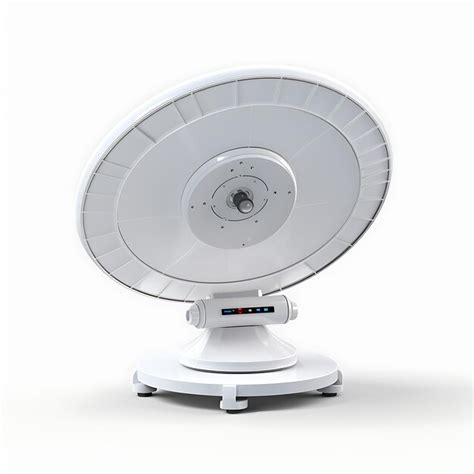Premium Photo Isolated Radar Aircraft Detection Spinning Dish White