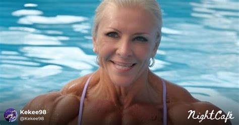 Mom Muscular Bodybuilder Mom In The Pool