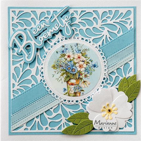Marianne Design Craftables Die Background Succulents Clearance