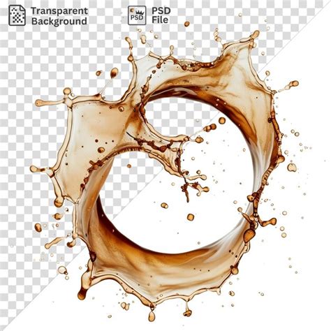 Las Manchas De Café De Psd Salpican El Símbolo Del Espresso Líquido
