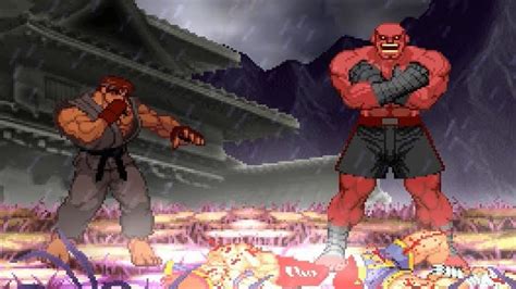 Mugen Battle Mech Sagat Vs Evil Ryu 60fps Hd Youtube