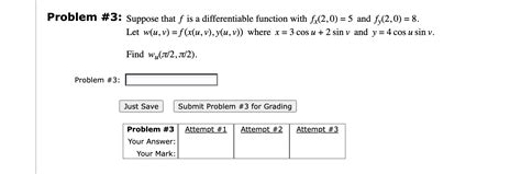 Solved Problem 3 Suppose That F Is A Differentiable
