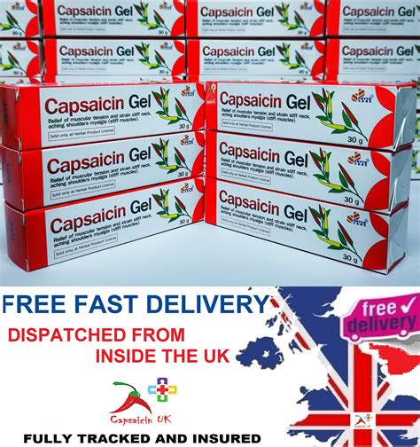 Capsaicin Gel in Stock in the UK & Ready for Dispatch Free Delivery on ...