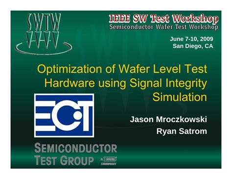 Pdf Optimization Of Wafer Level Test Hardware Using Signal Dokumen Tips