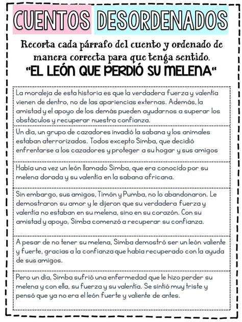 Los Cuentos Desordenados Imagenes Educativas